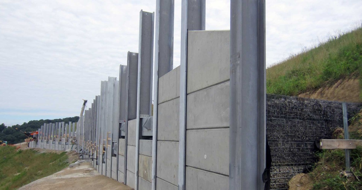 CXT Precast Concrete Retention/Lagging Walls-West Virginia